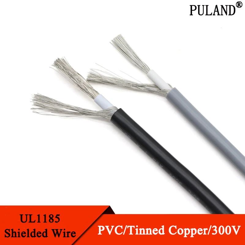 Ul1185 Shielded Wire 14awg ~ 24awg Single Core Audio Channel Signal Cable Amplifier Electric ...