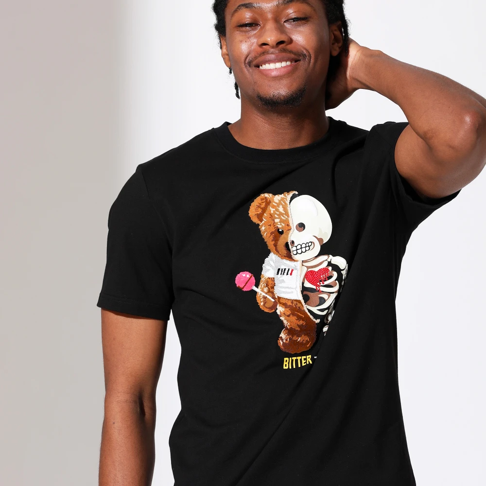 Fifth Loop Summer Men's Casual T-shirt High-quality Single Jersey Short ...