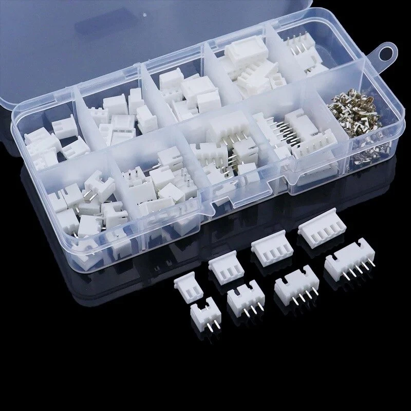 230pcs Xh 2.54 2p 3p 4p 5pin 2.54mm Pitch Terminal Kit Pin Connector Terminal Connector Kit ...