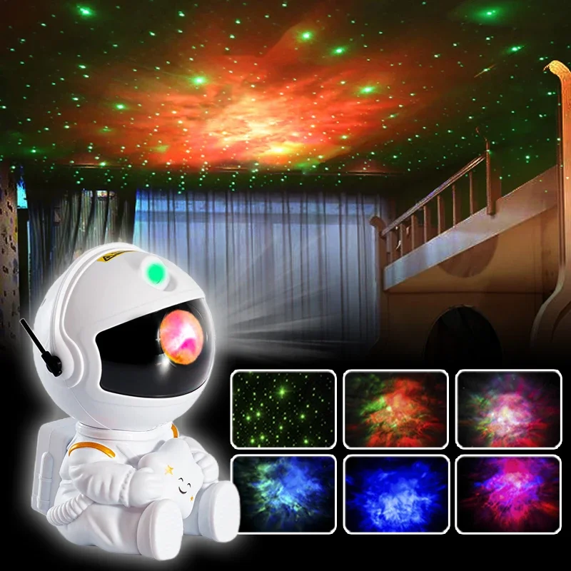 Astronaut-Projector-Starry-Sky-Galaxy-Stars-Projector-Night-Light-LED ...