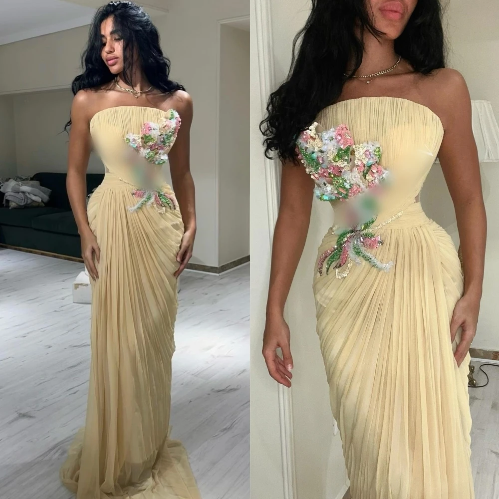 Saudi-Arabia-Jiayigong-High-Quality-Exquisite-Strapless-Mermaid-Prom-es ...
