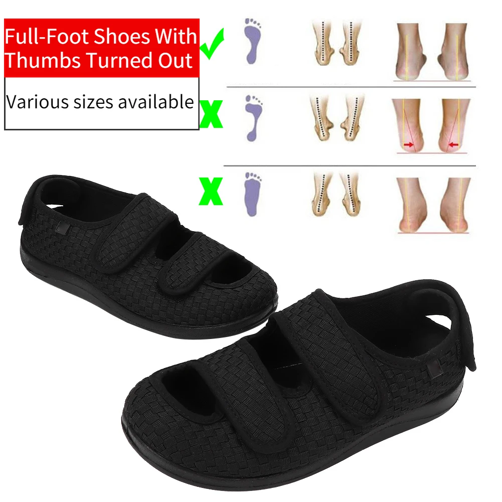 Unisex-Round-Head-Widened-Shoes-Fat-Feet-Thumb-Valgus-Arthritis-Edema ...