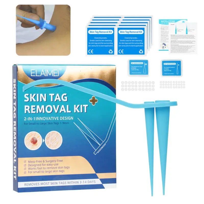 Auto Skin Tag Remover Double Head Wart Removal Pen Set Mole Warts Skin ...
