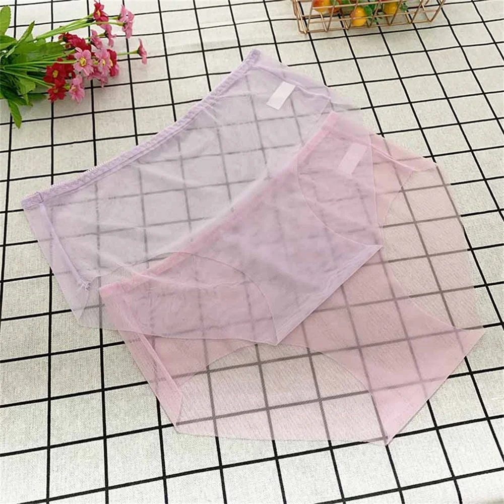Solid-Sexy-Women-Underwear-Ladies-Mesh-Fully-Transparent-Briefs ...