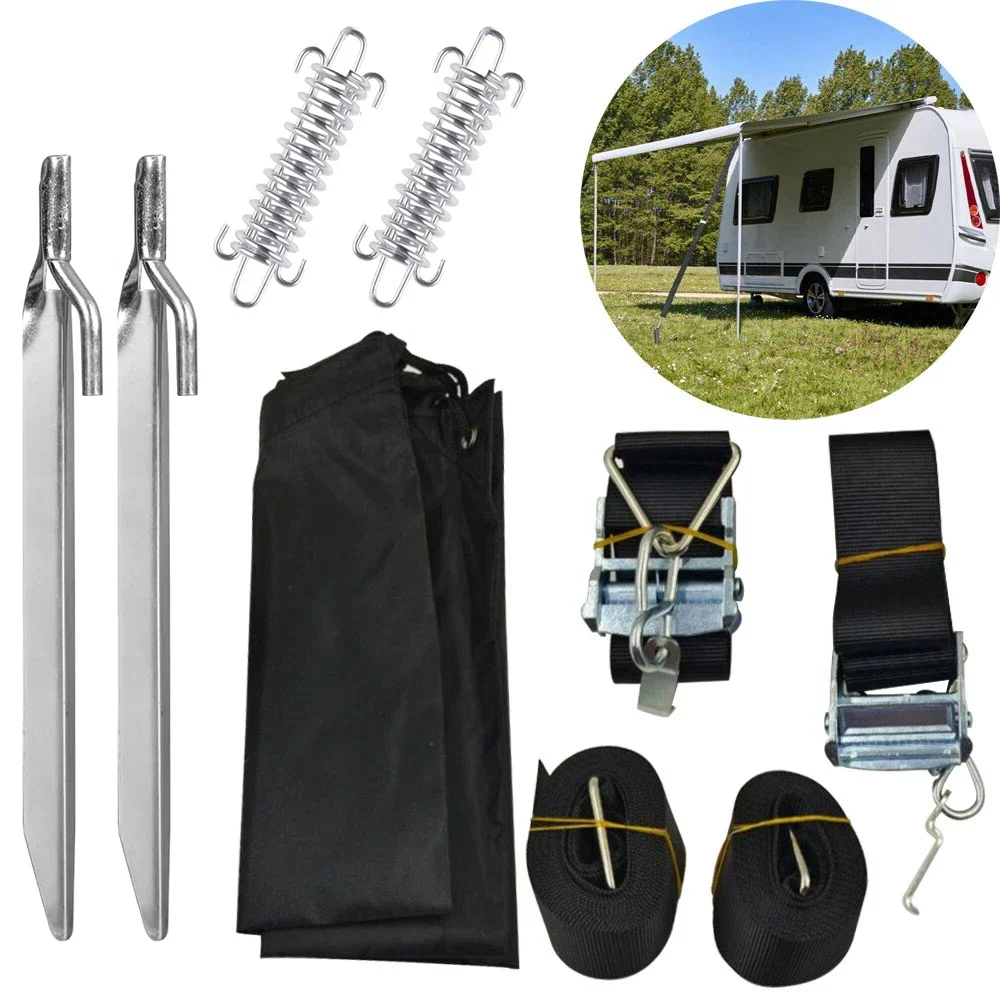 1Set For Thule Awning Storm Straps Side Hold-Down With Canopy Hooks For ...