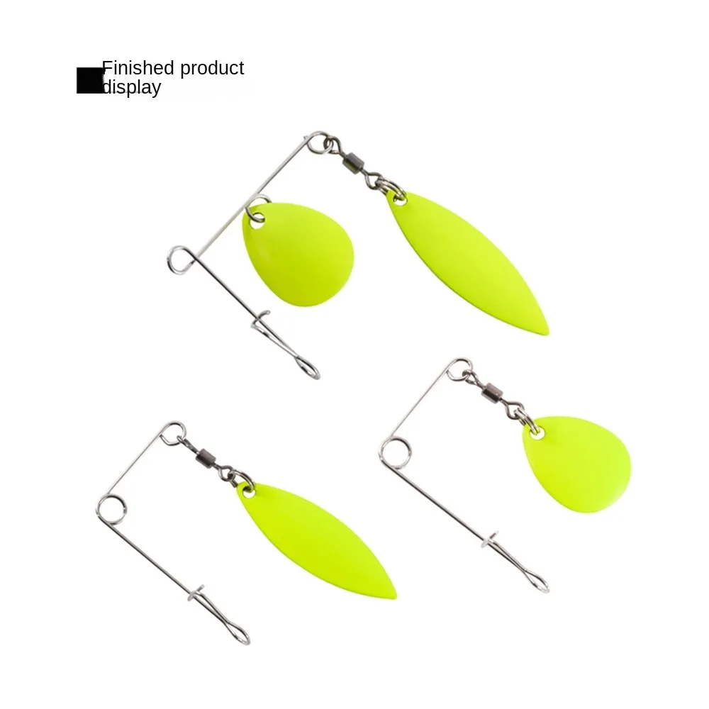 Fluorescent-color-Fly-Propeller-Spin-Custom-Spinnerbait-Fishing-Lure ...