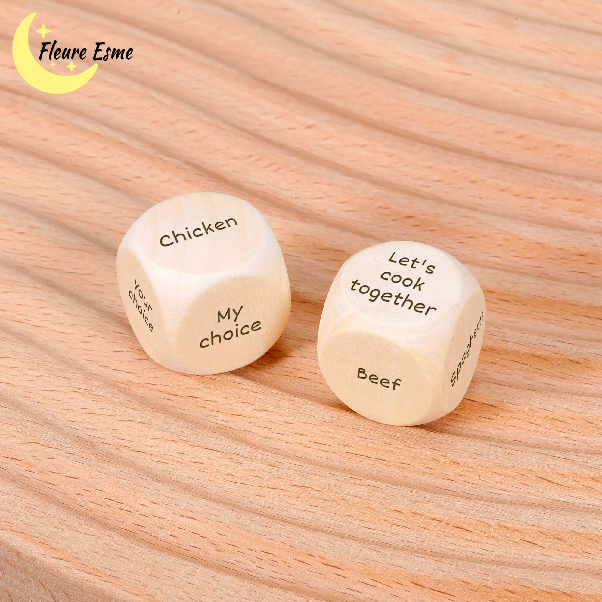 1-pcs-Personalized-Food-Dice-Custom-Engraved-Dice-Fun-Game-Date-Night ...