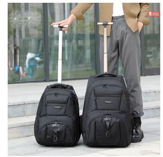22-Inch-20-Water-Resistant-Rolling-Wheeled-Backpack-Laptop-Compartment ...
