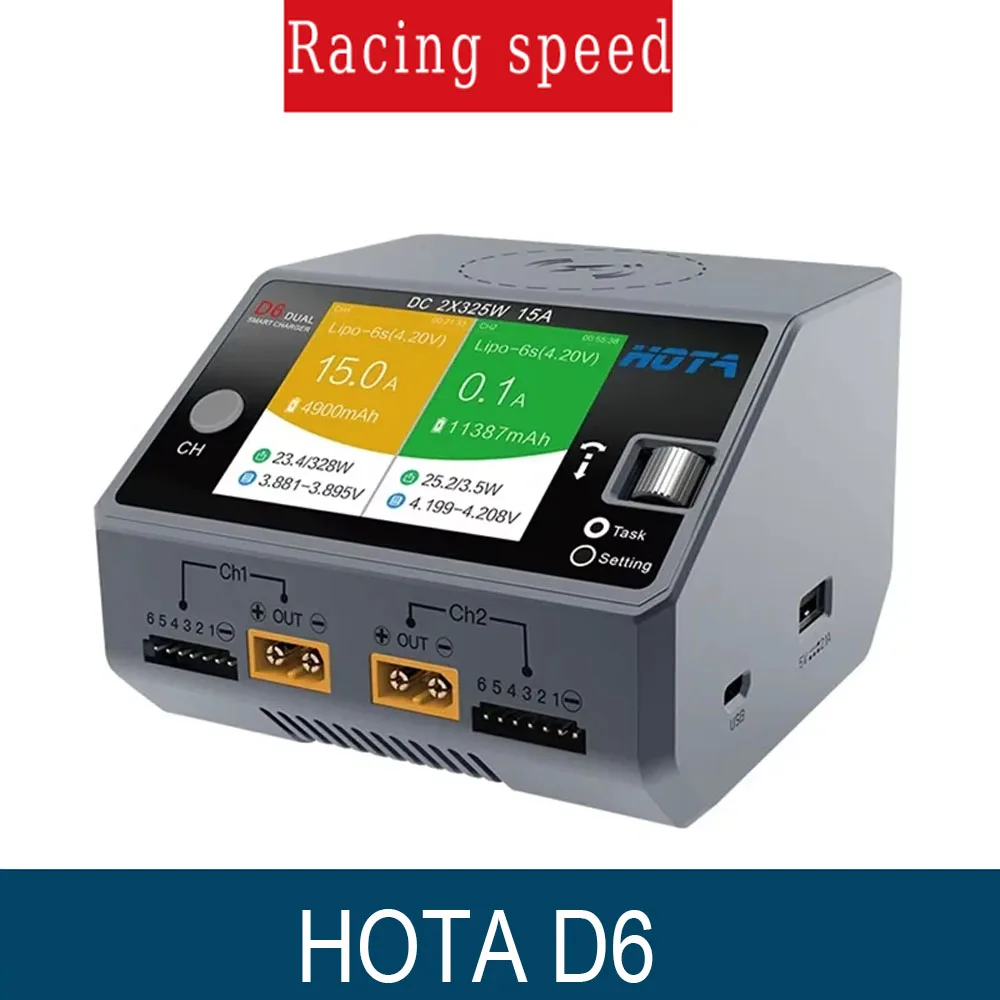HOTA D6 Dual Smart Charger DC650W 15A Maximum current 1600mA Built-in ...