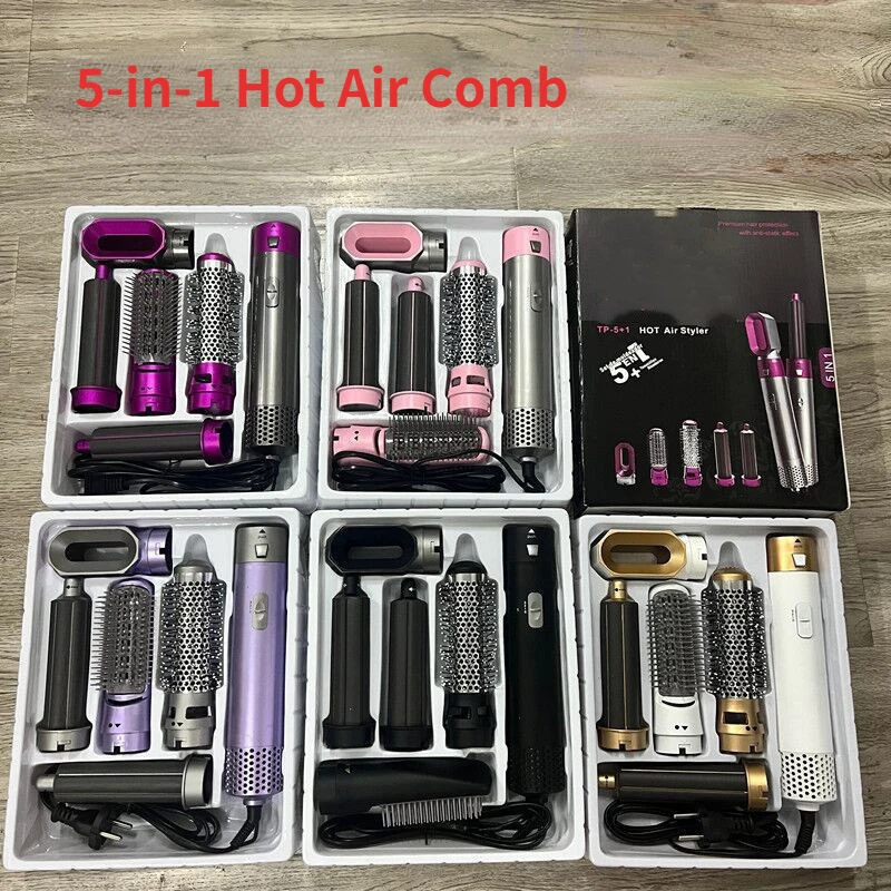 5-in-1-Hot-Air-Comb-Curling-Straight-Curling-Iron-Automatic-Suction ...