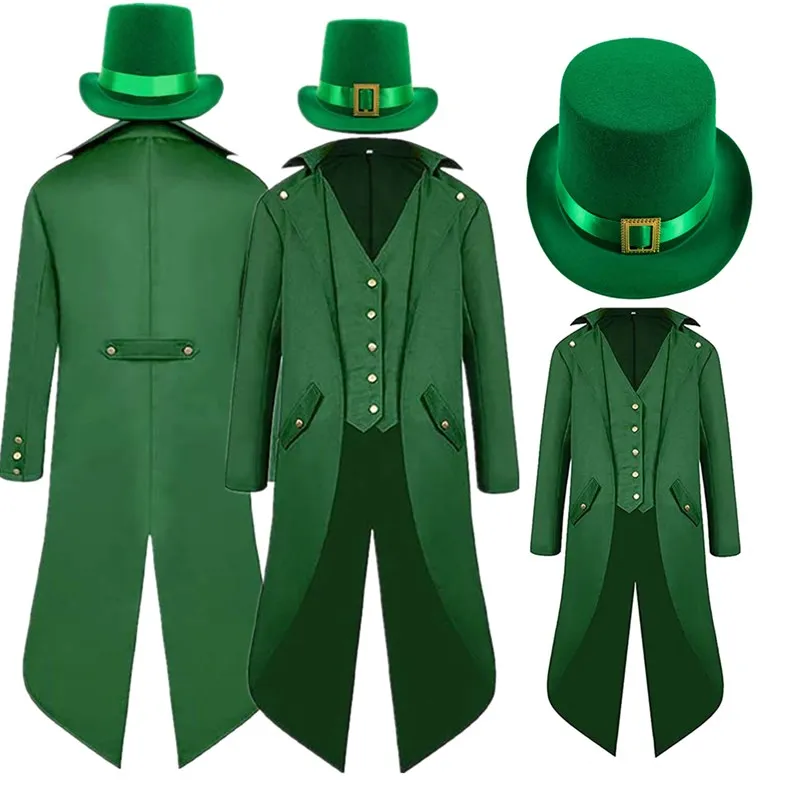 Adult-St-Patrick-s-Day-Fantasy-Costume-Men-Steampunk-Retro-Cosplay ...