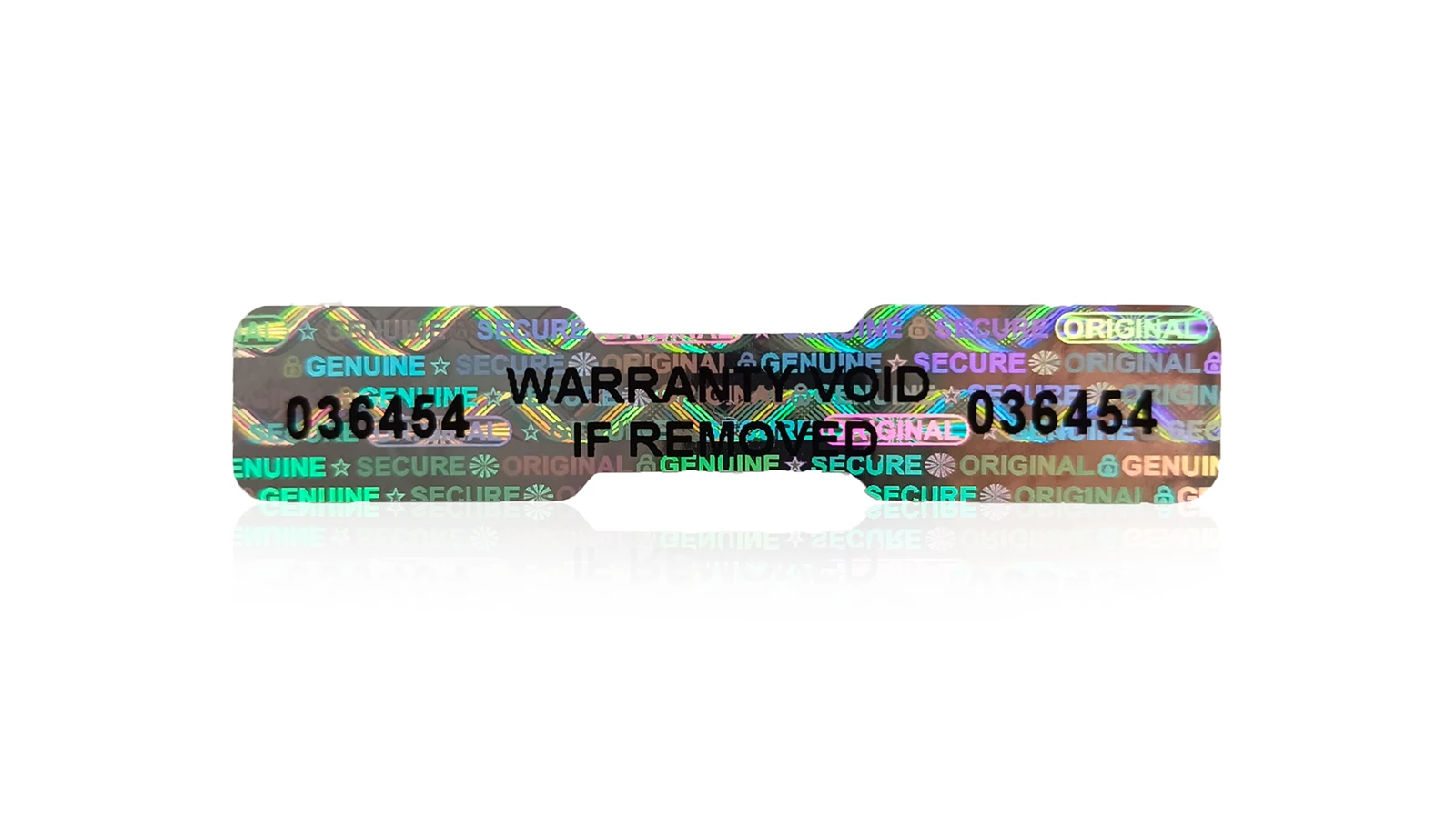 Silver Tamper Evident Stickers Labels, High Security Void Warranty Seal ...