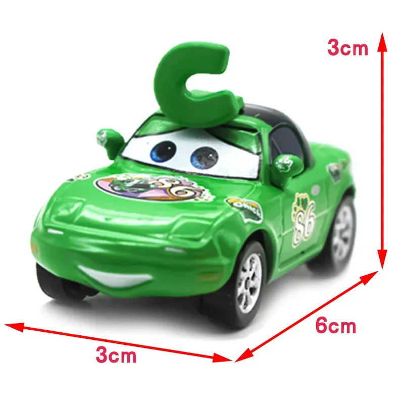 Disney Pixar Cars McQueen Chick Hicks Fans Series Metal Diecast Modelo ...
