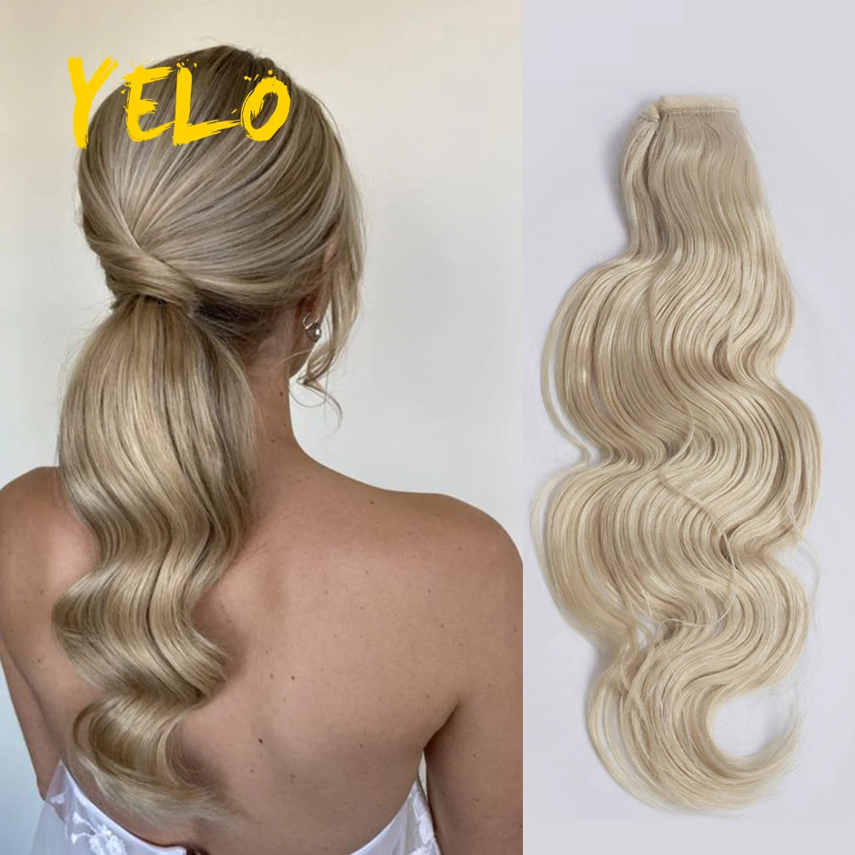 140G-160G-Wikkel-Rond-Paardenstaart-Menselijk-Haar-Braziliaanse ...