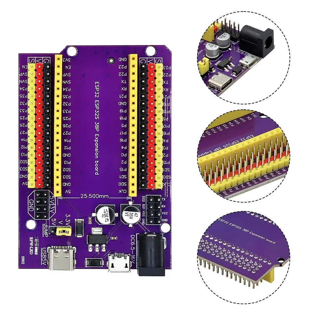 Esp32 Development Board Type C Micro Usb Cp2102 Wifi Bluetooth Dual Core Esp32 Devkitc 32 Esp 2009