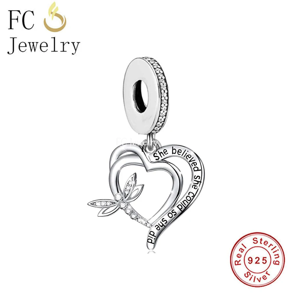 FC-Jewelry-Fit-Original-Charm-Bracelet-925-Silver-Dragonfly-She ...