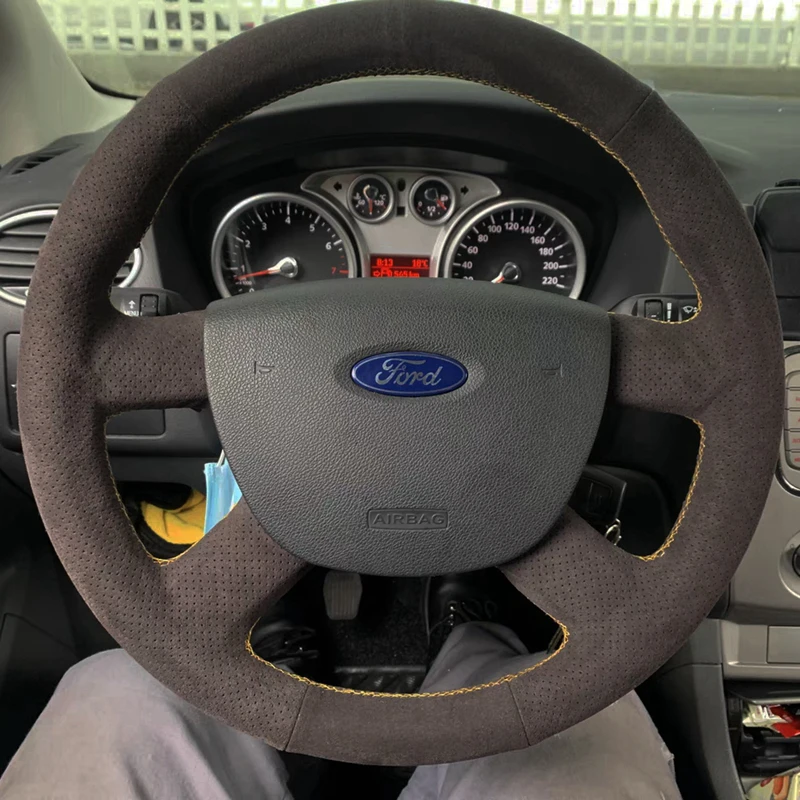 Custom-Car-Lenkrad-Abdeckung-Wildleder-100-Fit-F-r-Ford-Kuga-2008-2011 ...