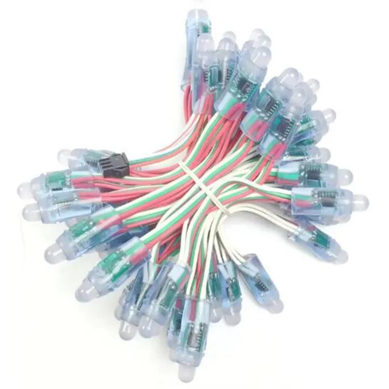 DC5V-12mm-length15cm-LED-WS2811-pixel-module-50PCS-RGB-full-colour ...