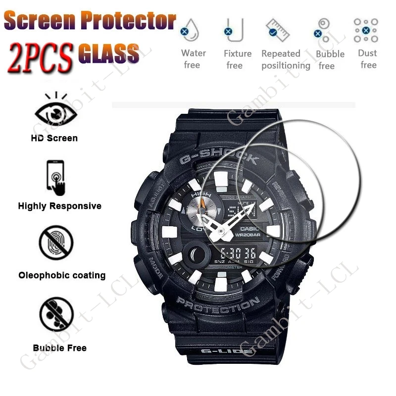 1-3PCS-9H-Tempered-Glass-Screen-Protector-For-Casio-G-Shock-GA-2100-GA ...
