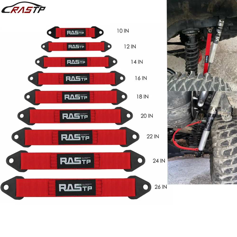 20in Red Thickened Four-layer Limit Straps For Car Modification ...