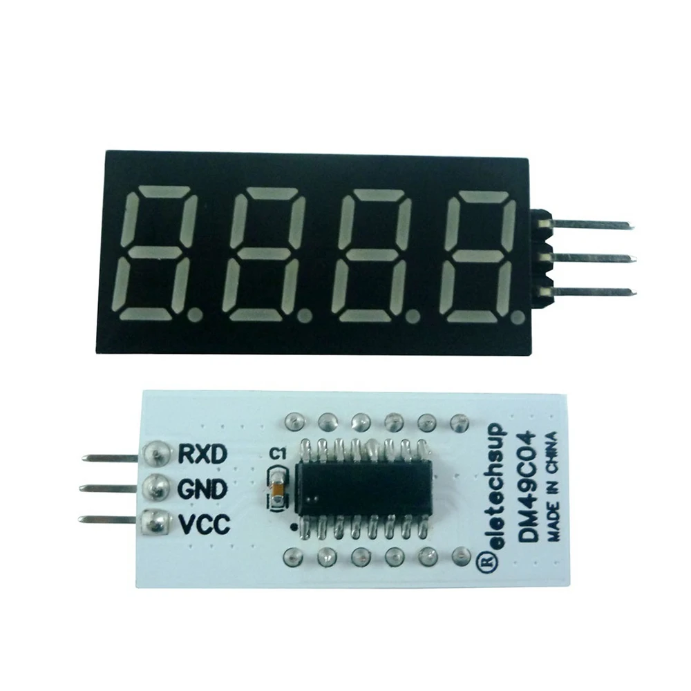 4bit UART TTL Serial Port Digital Tube Display Module replace TM1650 ...