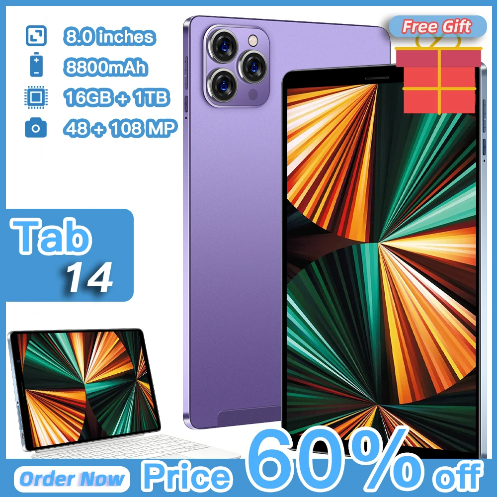 Tableta-de-versi-n-Global-14-Pad-Pro-Tablet-HD-de-8-pulgadas-pantalla ...