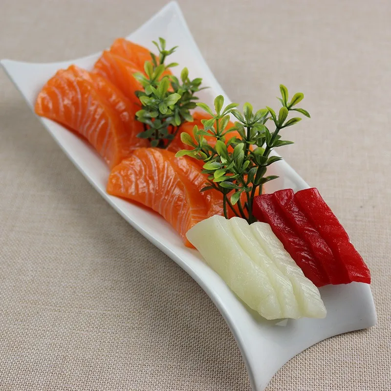 1pc-Simulation-Japanese-Sushi-Model-Shooting-Props-Salmon-Sushi-Fish ...