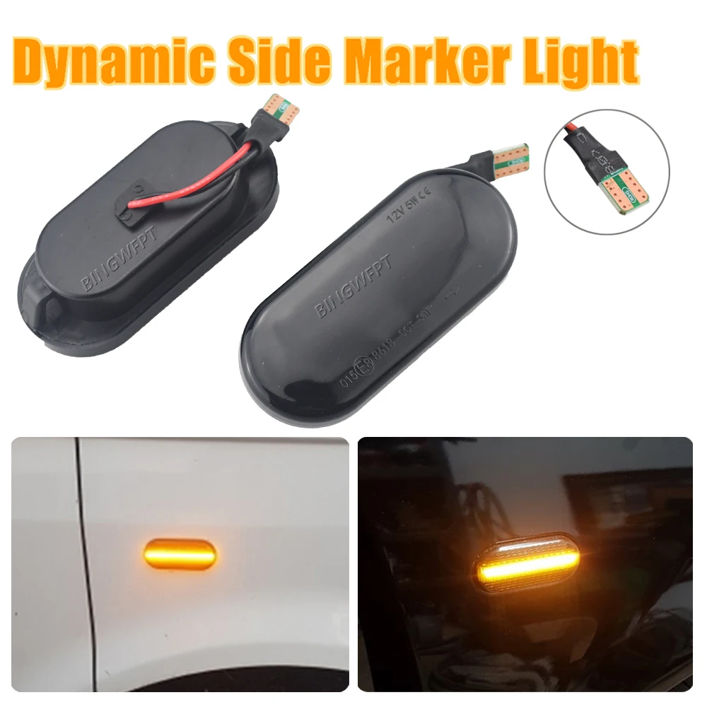 Side-Marker-Led-Dynamic-Turn-Signal-Light-Indicator-Blinker-For-Ford-C ...