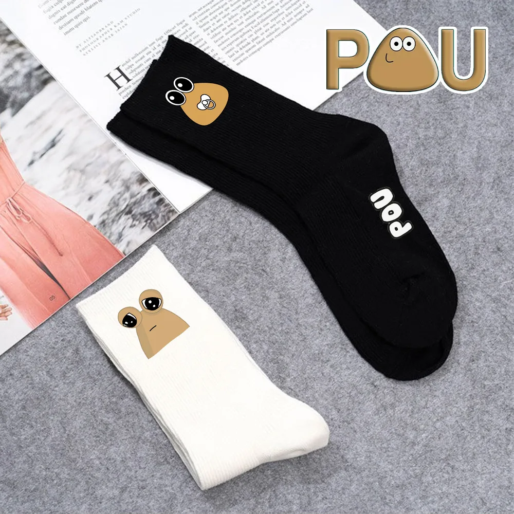 Pou-Kawaii-Socks-New-My-Pet-Alien-Anime-Cute-Stockings-Sports-Non-slip ...