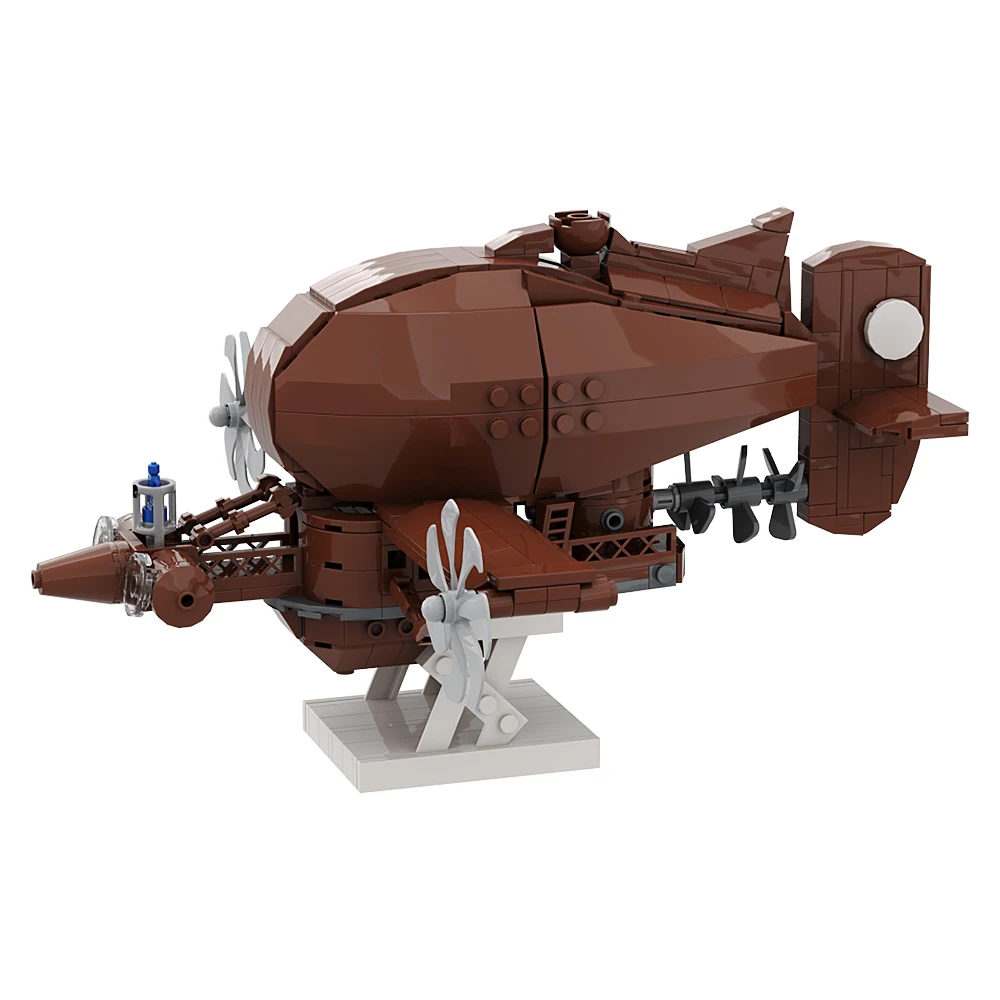 Moc-Tiger-Moth-Airship-Building-Blocks-Anime-Sky-City-DIY-Model-Ship ...