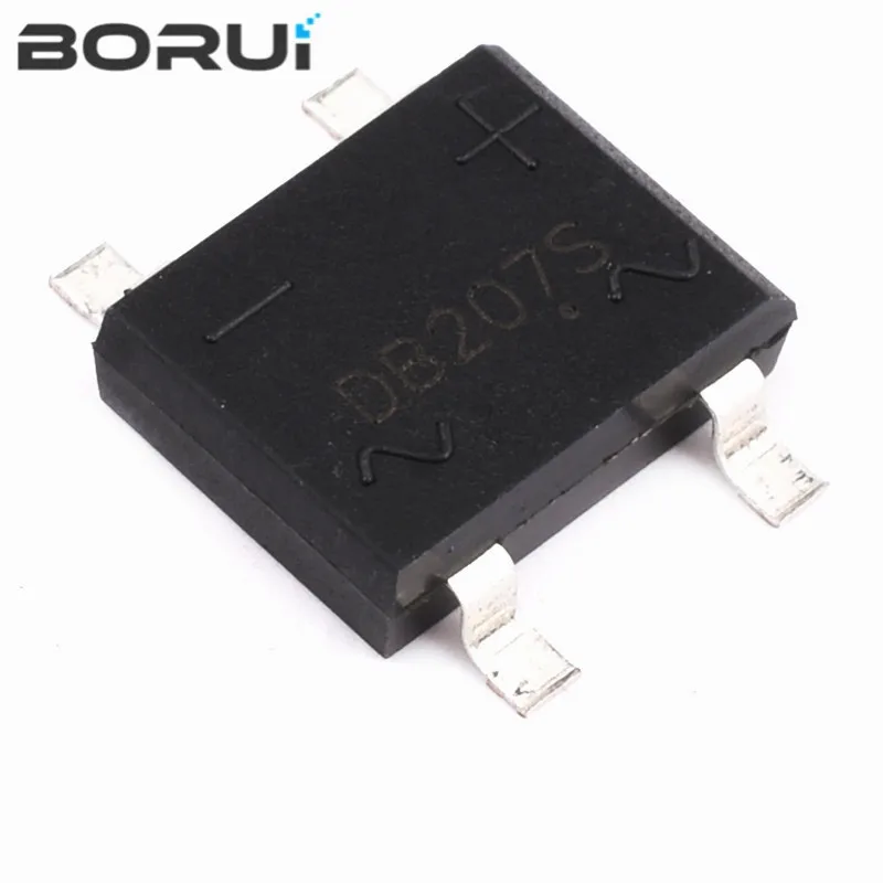 10 개/몫 DB207 DB107 SMD B207 DB207S DB107S SMD SOP 브리지 정류기 1000V 2A 새로운 ...