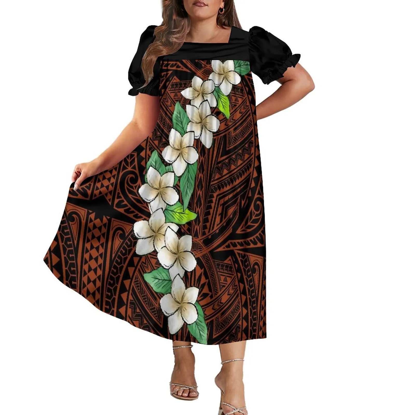 Pacific Island Art Women'S Dress Custom Traditional Polynesian Print ...