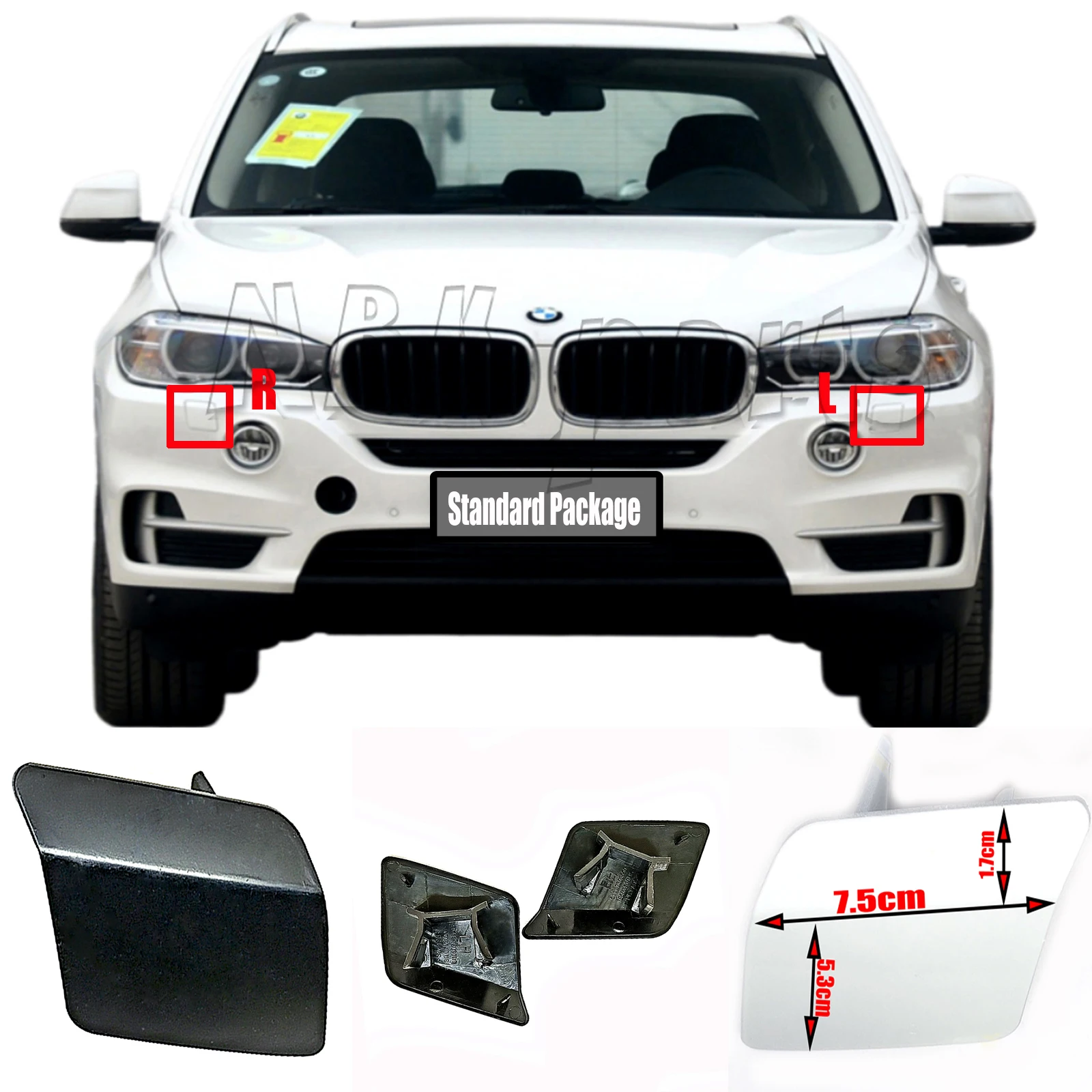 Fit 14-18 BMW X5 F15 25d 25dX 28iX 30dX 35iX 40dX 40eX 50iX M50dX Front ...