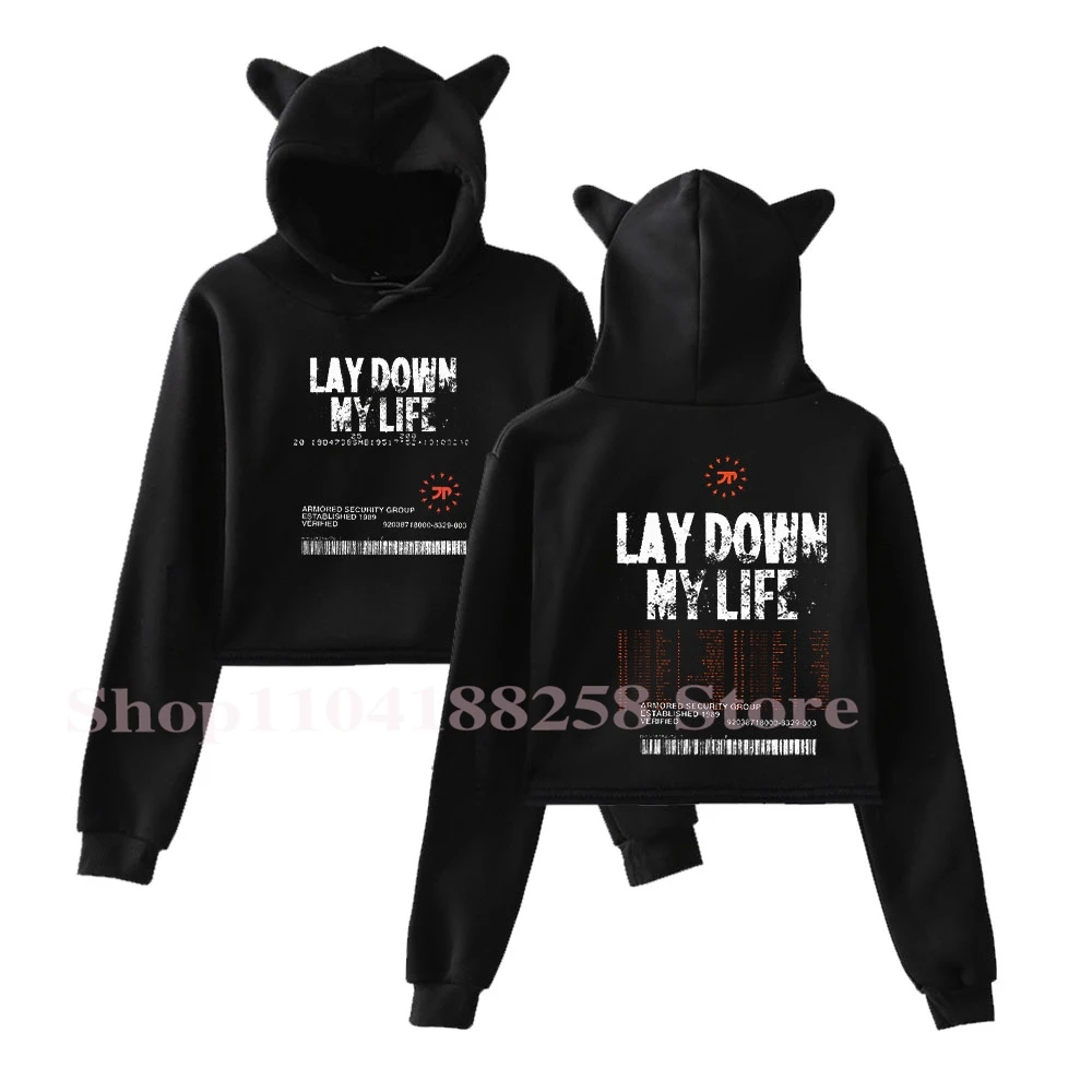 Jpegmafia Cat Cropped Hoodies Lay Down My Life Tour Merch Unissex ...