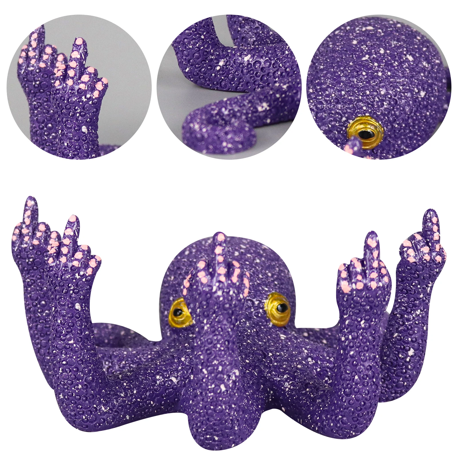 Middle Finger Octopus | Luminous Middle | Octopus Statue | Statues ...