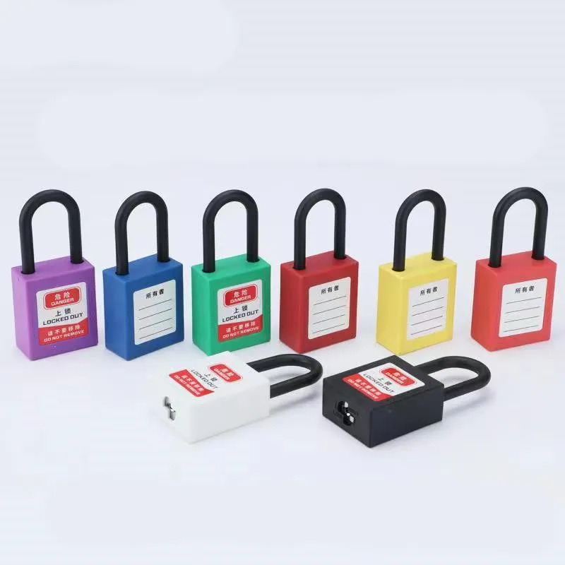 Xhhmy-Lock-ABS-security-padlock-plastic-shackle-steel-safety-padlock ...