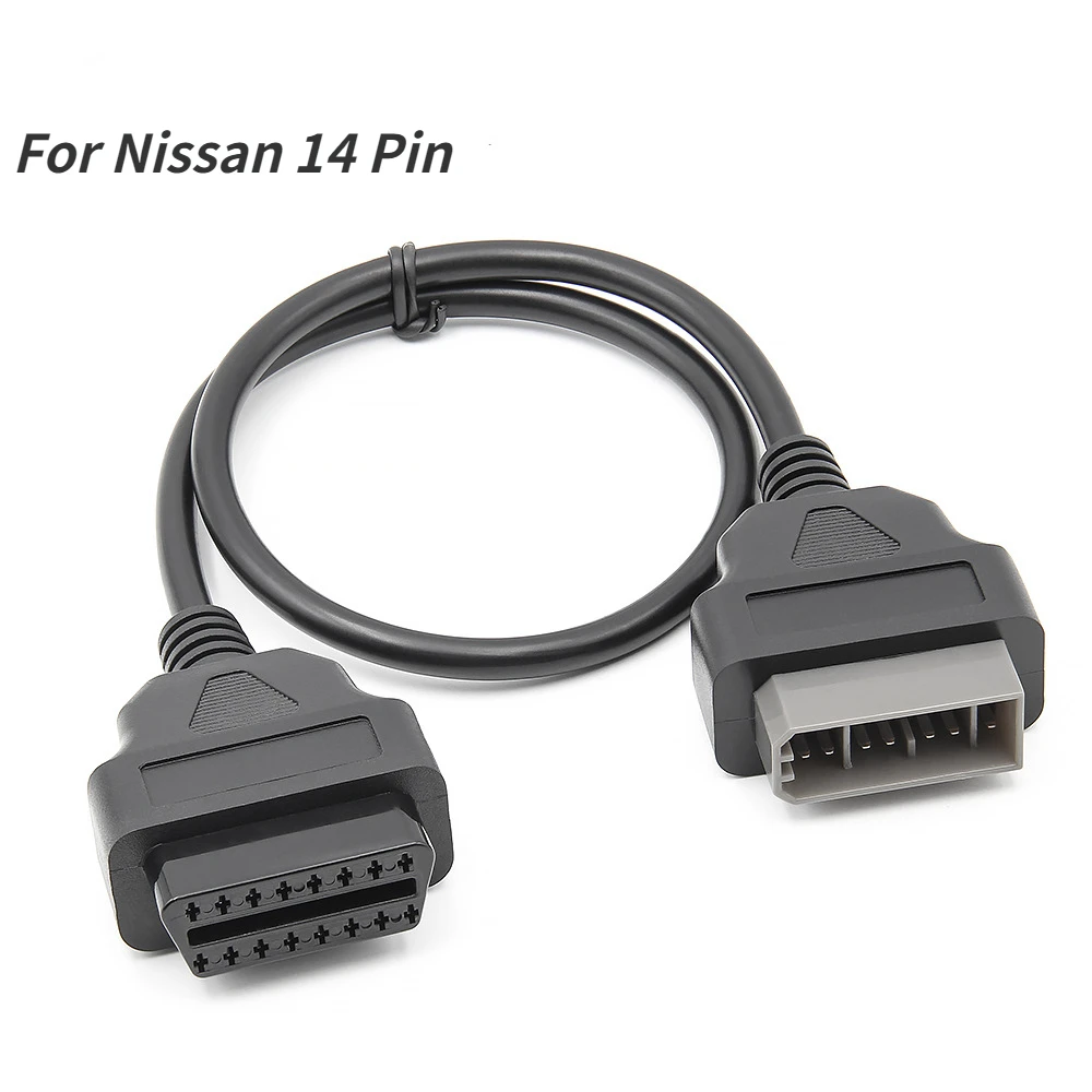 OBD2-Car-Diagnostic-Auto-Tool-OBD2-Extension-Cable-for-Nissan-14-Pin-To ...