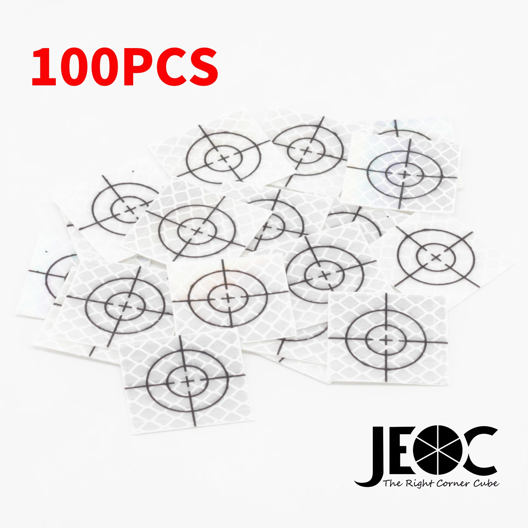 JEOC-100-Pcs-Reflector-Sheet-Reflective-Tape-Target-Total-Station-20-30 ...