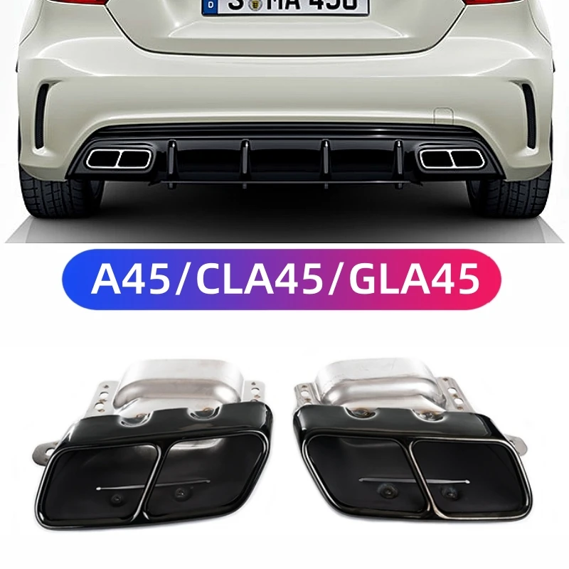 Suitable for Mercedes-Benz A45/CLA45/GLA45 AMG square mouth tailpipe ...
