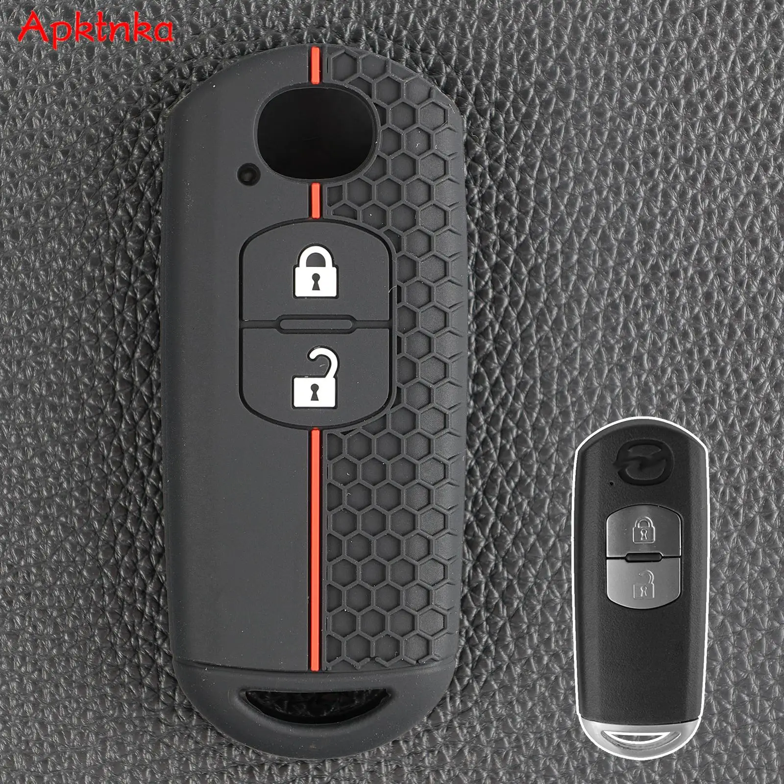 Silicone-2-Button-Keyless-Entry-Car-Key-Fob-Chain-Case-Cover-Shell ...