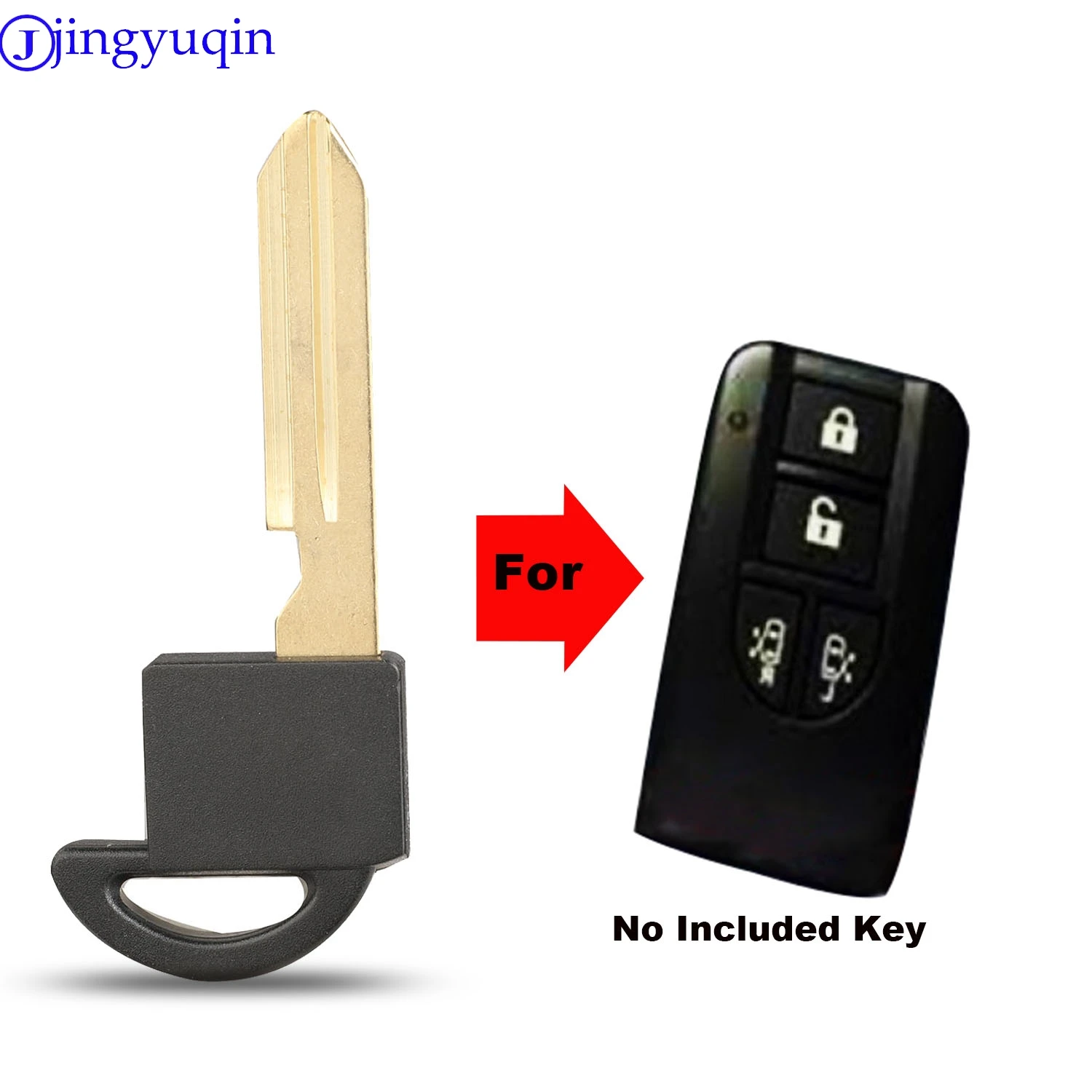 jingyuqin Remote Car Key Fob Shell Case Cover SMART REMOTE KEY BLADE ...