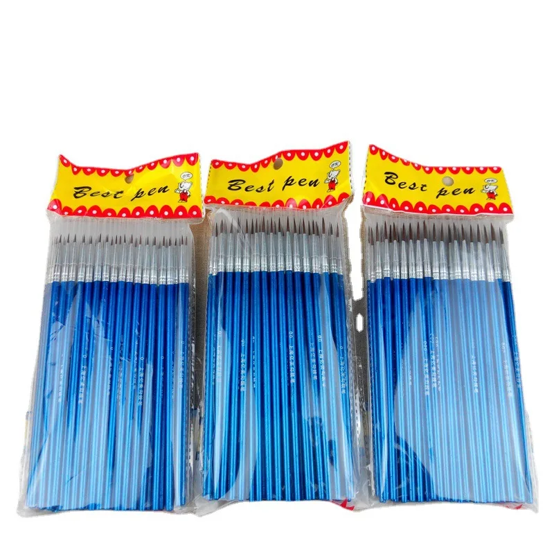 100Pcs/Set Multicolor Baton Drawing Art Pen Paint Brush Art Supplies ...