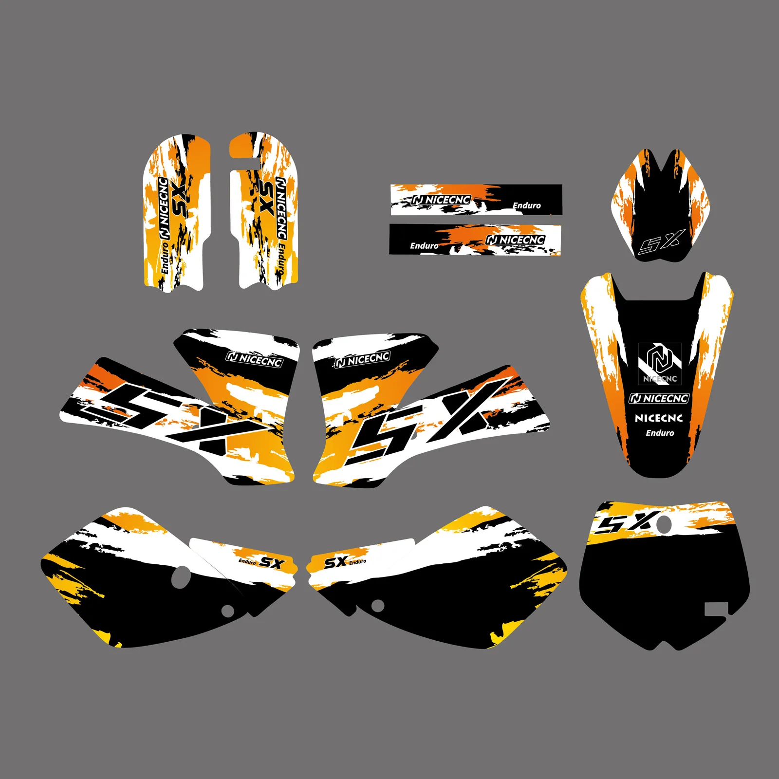 New-Style-Plastic-GRAPHICS-BACKGROUNDS-DECALS-STICKERS-Kits-for-KTM ...