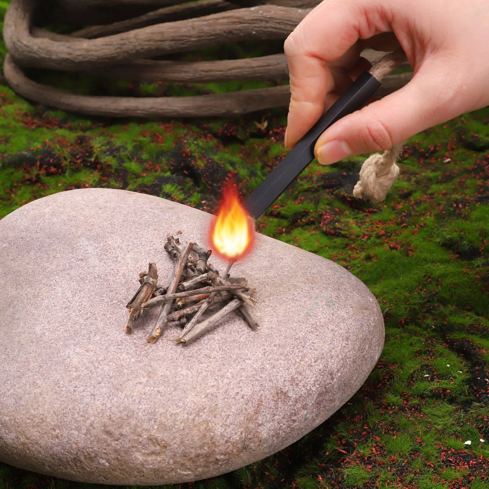 Fire Starter Stick with Box Kindling