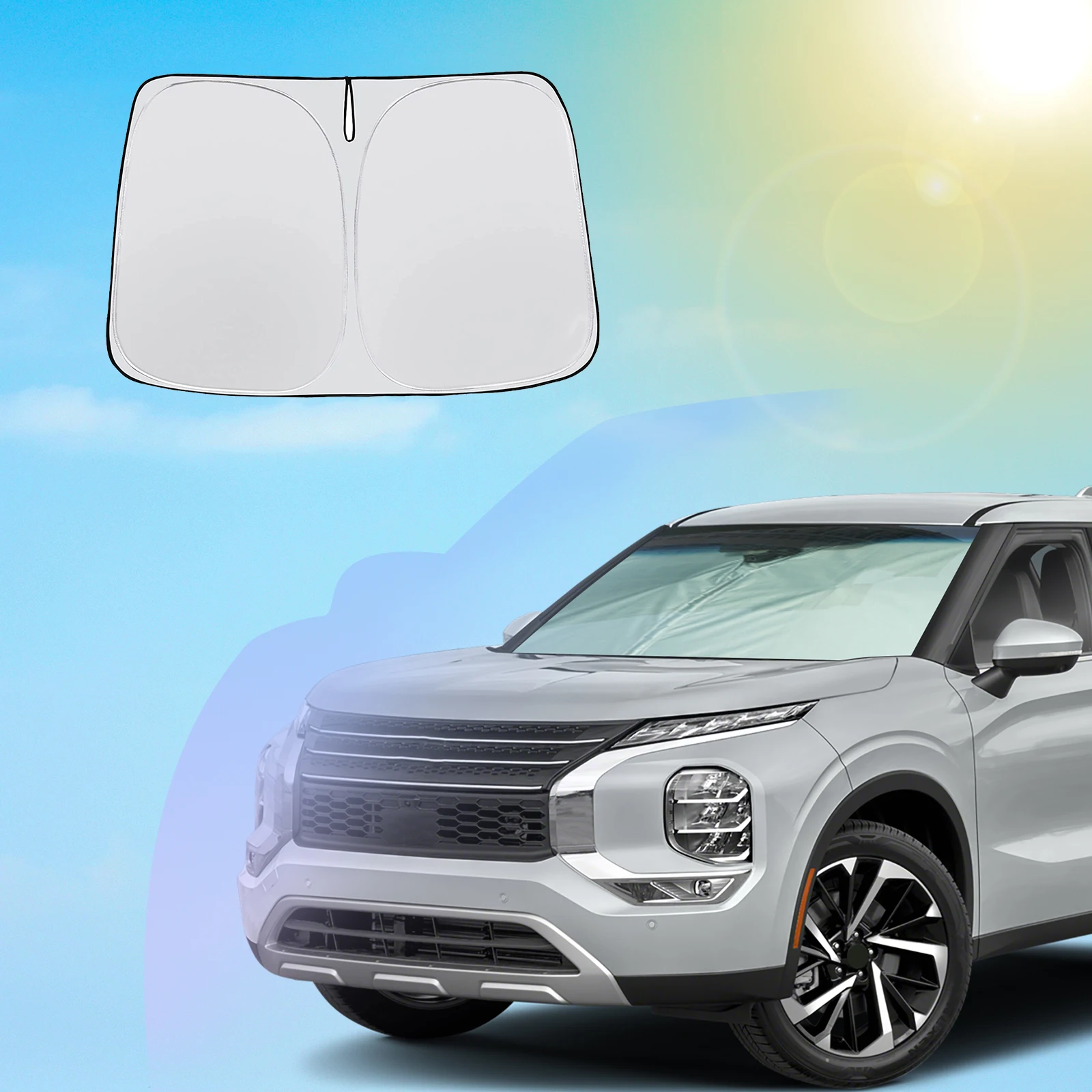 LFOTPP Car Windshield Sunshades for Mitsubishi Outlander PHEV GN0W 2022 ...