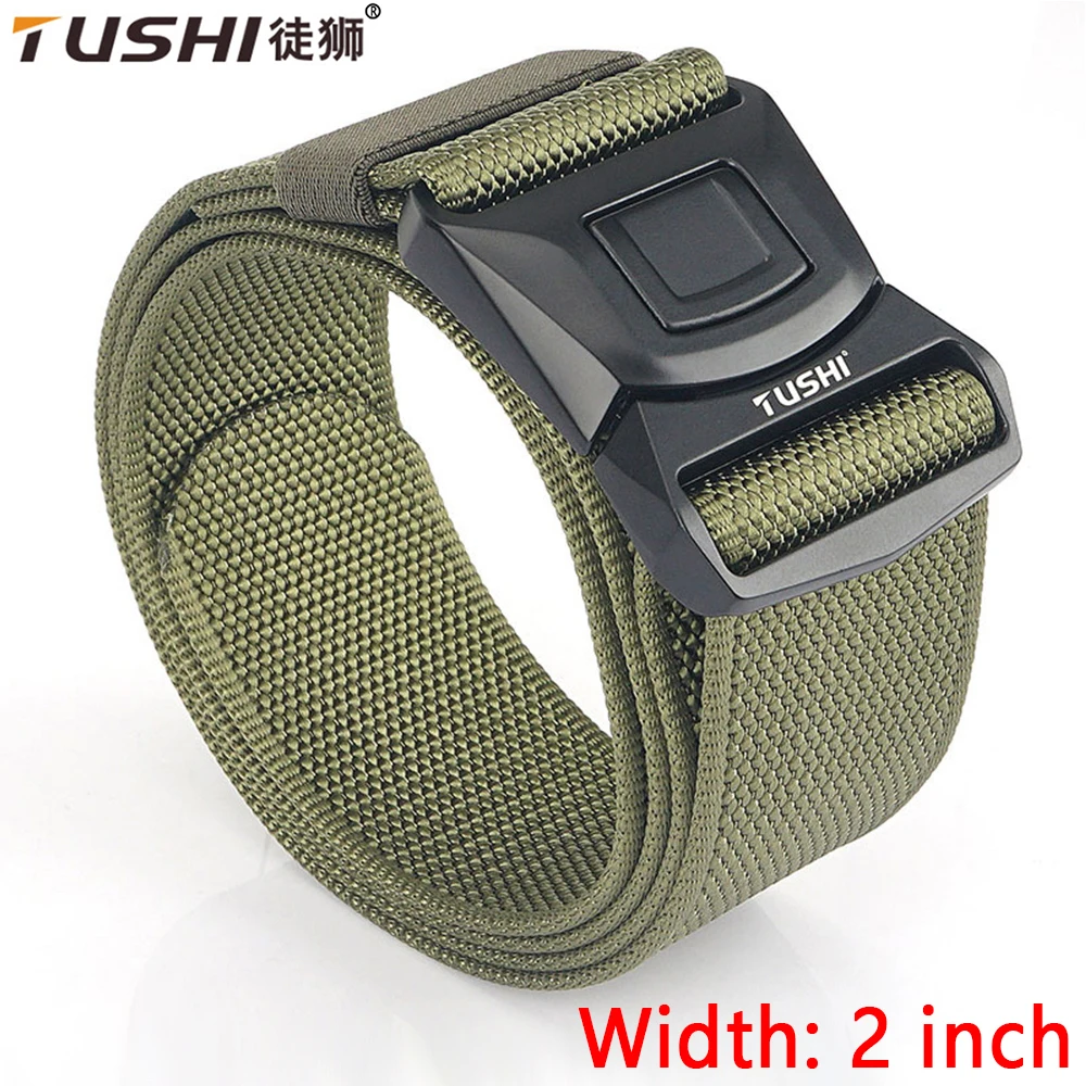 TUSHI-2-inch-Men-Canvas-Waistband-New-Army-Style-Combat-Belts-Quick ...