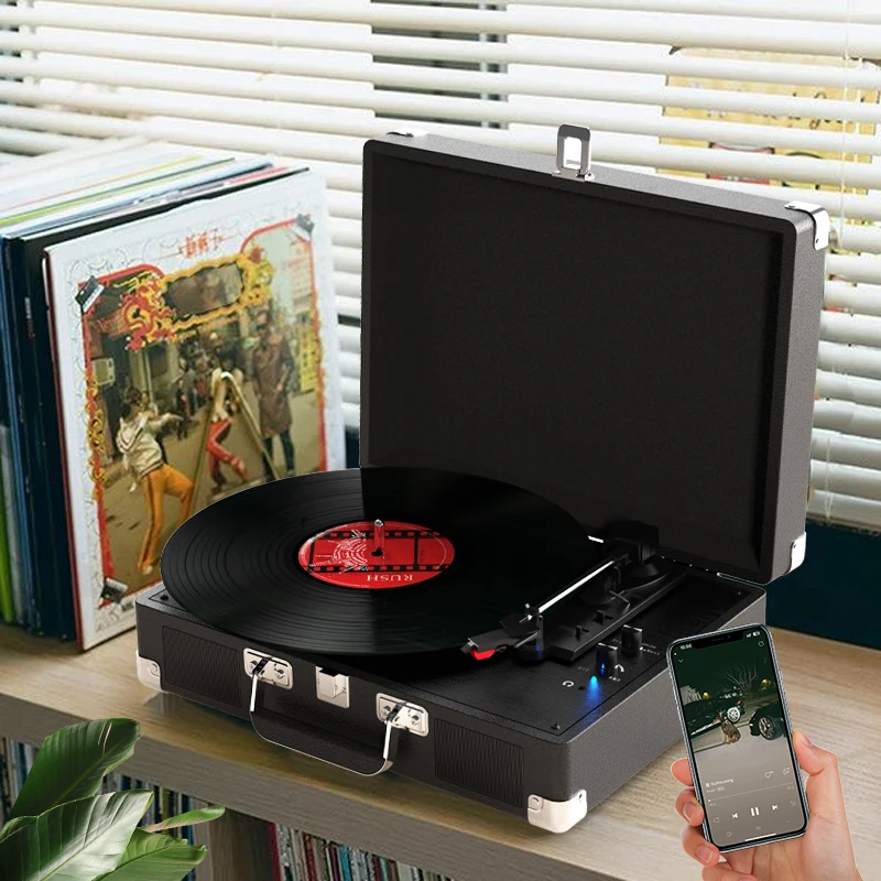 Reproductor-de-discos-de-vinilo-C210-tocadiscos-vintage-Bluetooth-de-3 ...