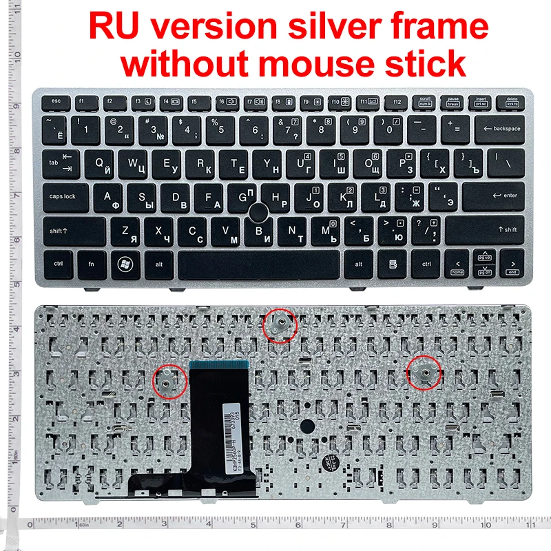 New US Laptop Keyboard For HP Elitebook Revolve 810 G1 G2 G3 Silver