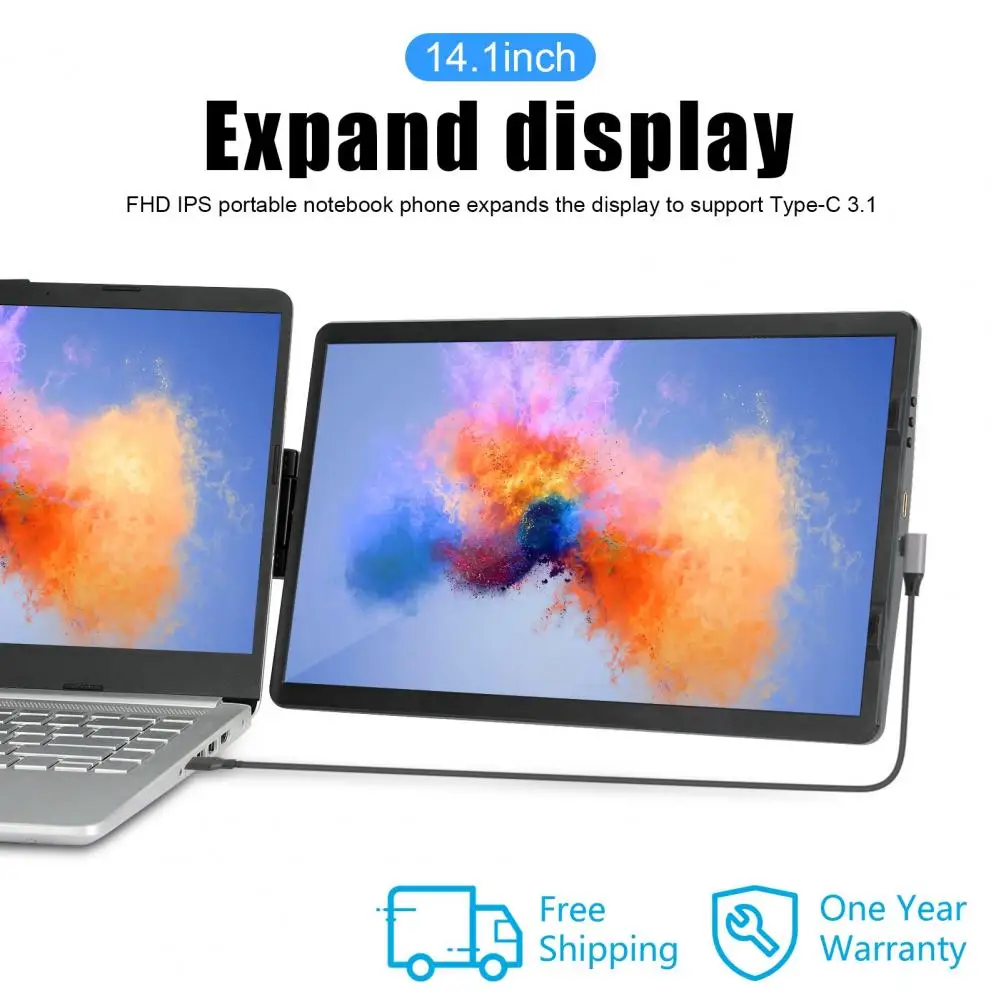 Monitor-Port-til-Tela-Dobr-vel-Tipo-C-Painel-De-Computador-Gaming ...