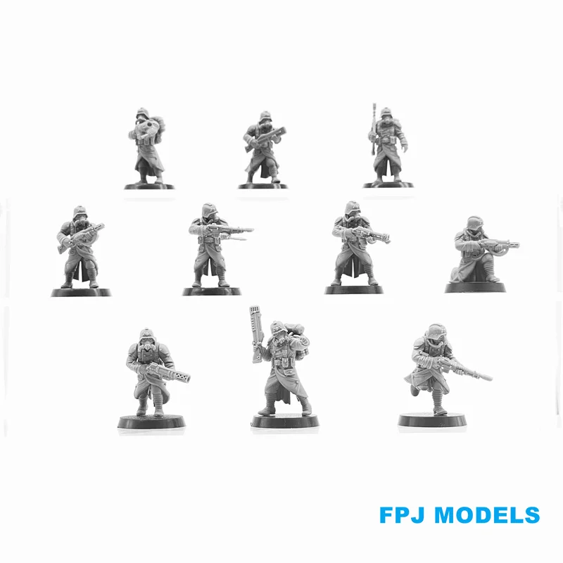 28mm-Scale-Model-Kit-Grim-Guard-Infantry-Resin-Model-Miniature-soldier ...